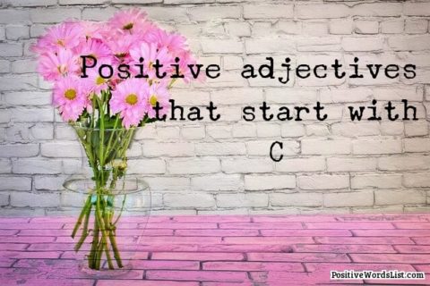 Positive Adjectives That Start With C | Positive Words List